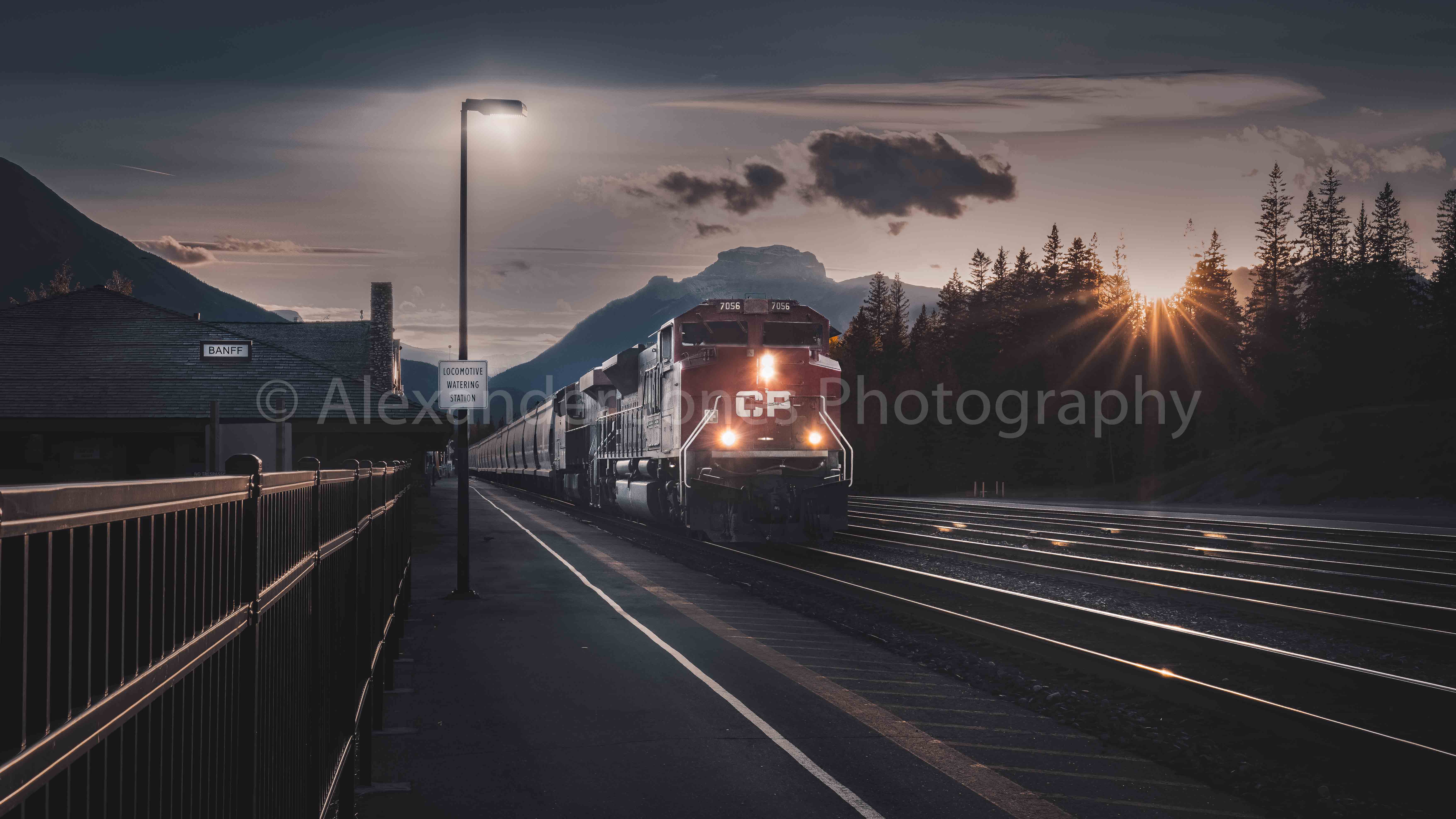 Last Train to Banff | Banff Station, Banff National Park | Alexander ...
